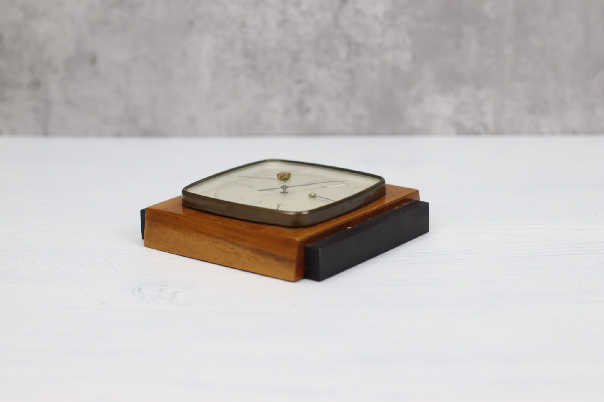 Lufft Barometer Thermometer Hygrometer Wetterstation Holz 50er 60er ...